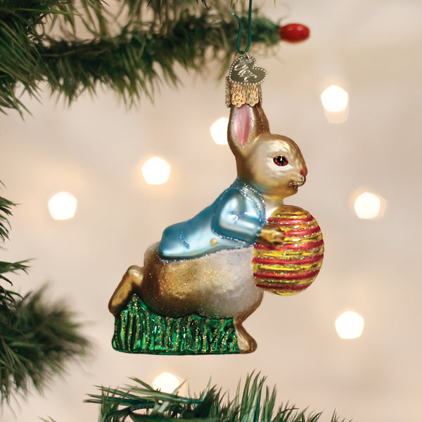 Peter Rabbit With Easter Egg Ornament – Old World Christmas