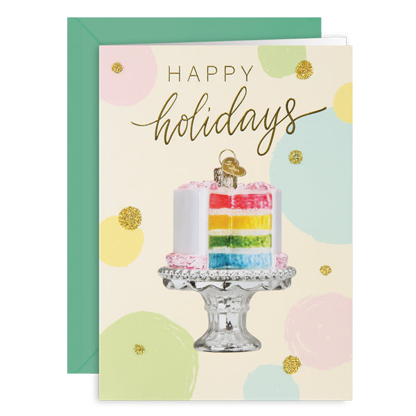 Cake Christmas Card – Old World Christmas