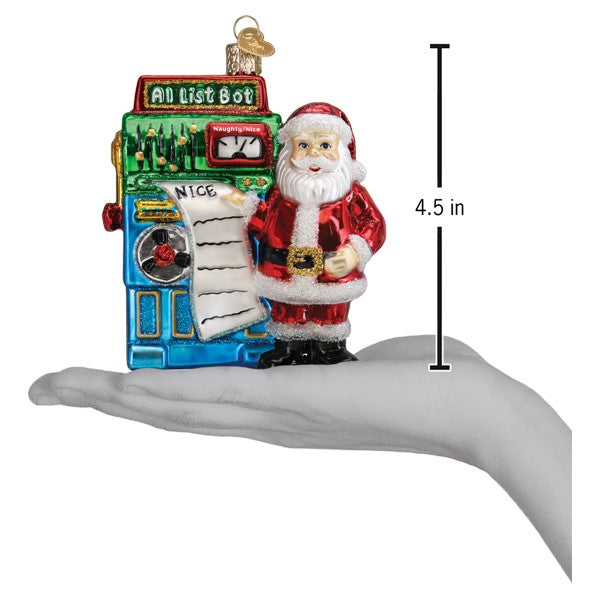 Santa's AI Bot Ornament – Old World Christmas