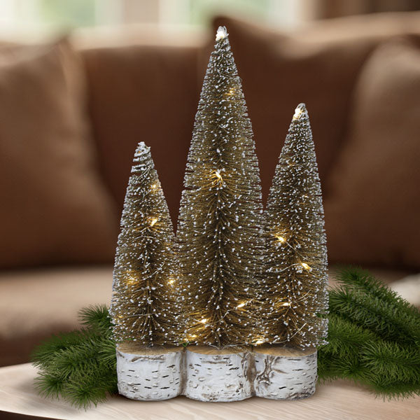 Lit Gold Tree Trio – Old World Christmas