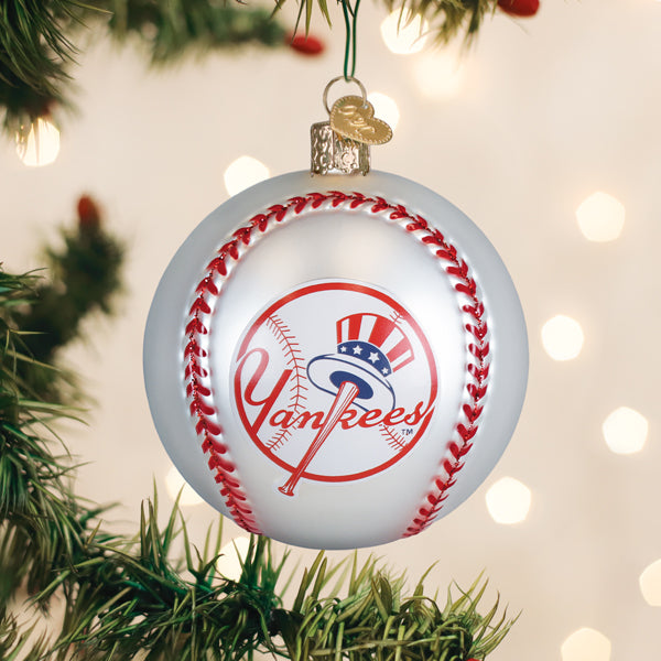 Yankees Baseball Ornament – Old World Christmas