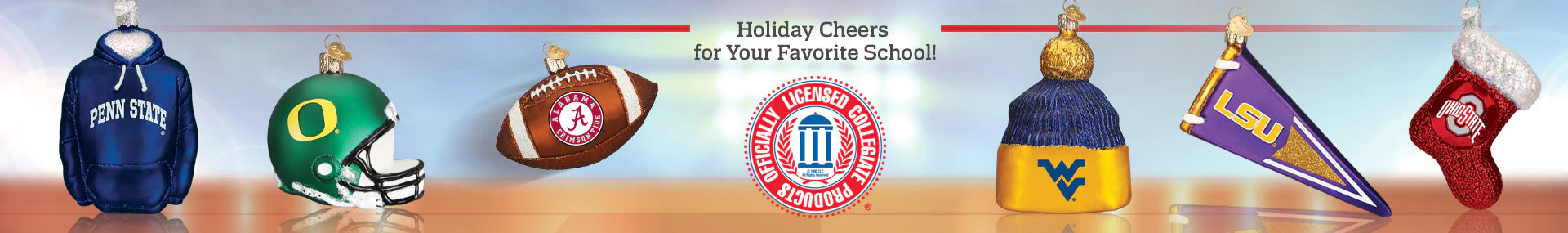 Collegiate Christmas Tree Ornaments – 4 | Old World Christmas™