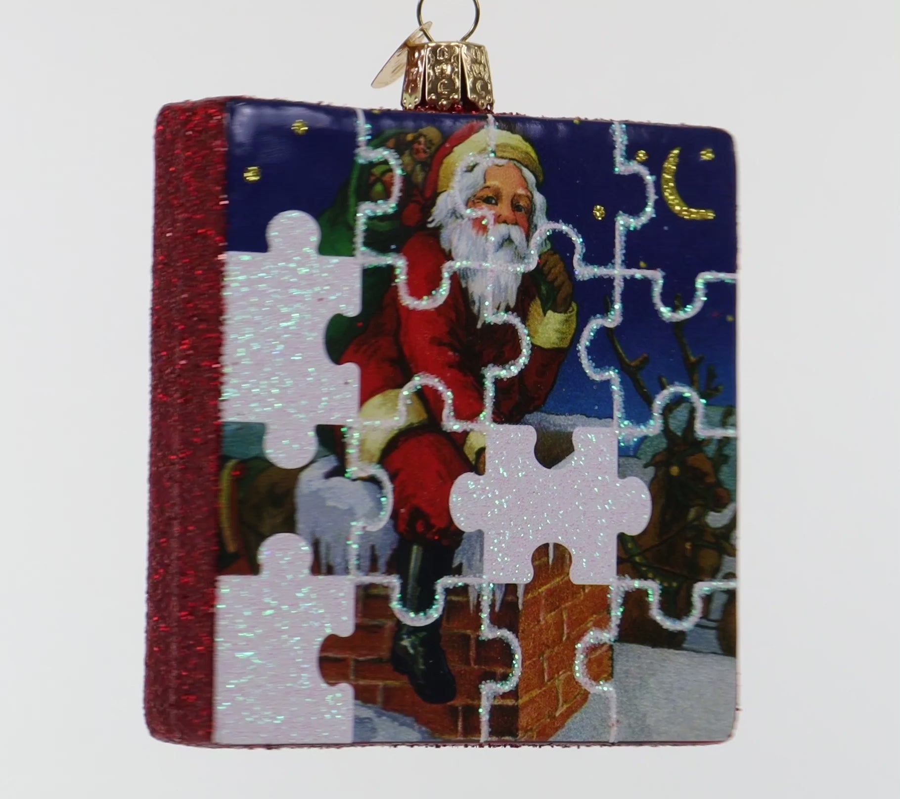 Santa Jigsaw Puzzle Ornament – Old World Christmas
