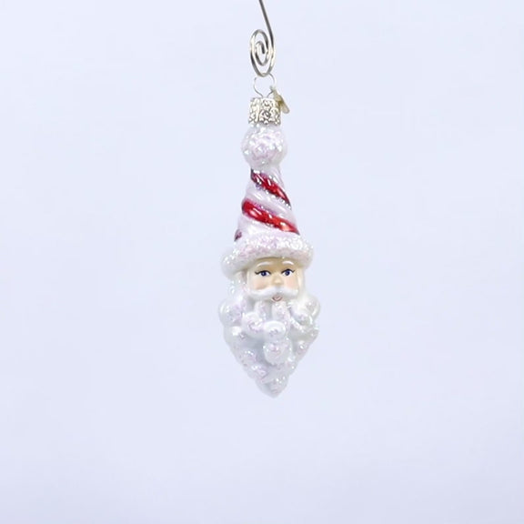 Peppermint Twist Santa Ornament | Old World Christmas™