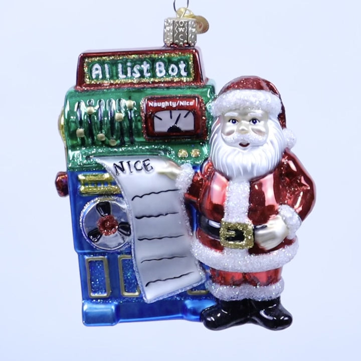 Santa's AI Bot Ornament – Old World Christmas