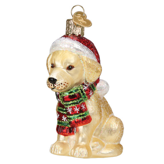 Holiday Yellow Labrador Puppy Ornament – Old World Christmas