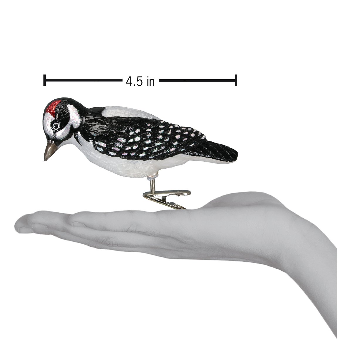 Clip On Hairy Woodpecker Ornament Old World Christmas™