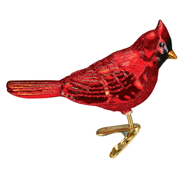 Shiny Red Northern Cardinal Ornament – Old World Christmas
