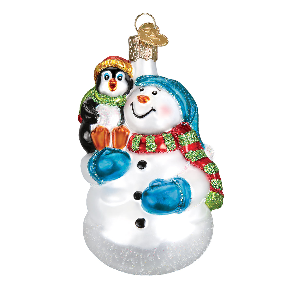Snowman With Penguin Pal Ornament | Old World Christmas™