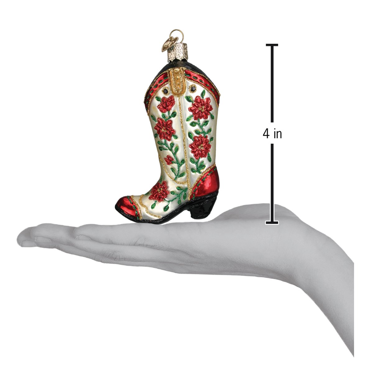 Christmas Cowgirl Boot Ornament | Old World Christmas™