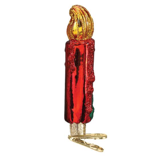 Red Clip-on Candle Ornament – Old World Christmas