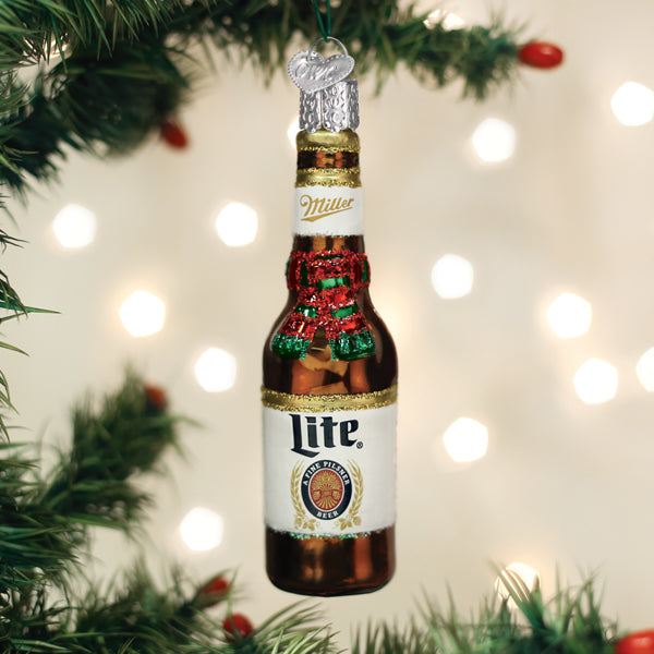 Holiday Miller Lite Bottle Ornament – Old World Christmas