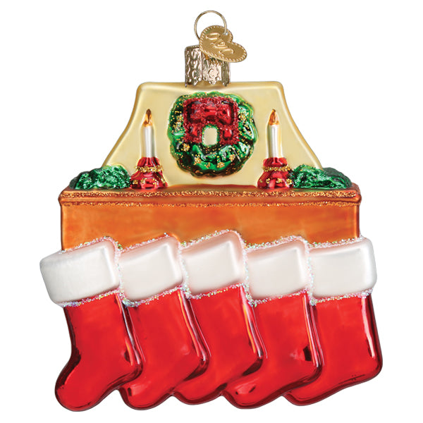 Family Of 5 Stockings Ornament – Old World Christmas