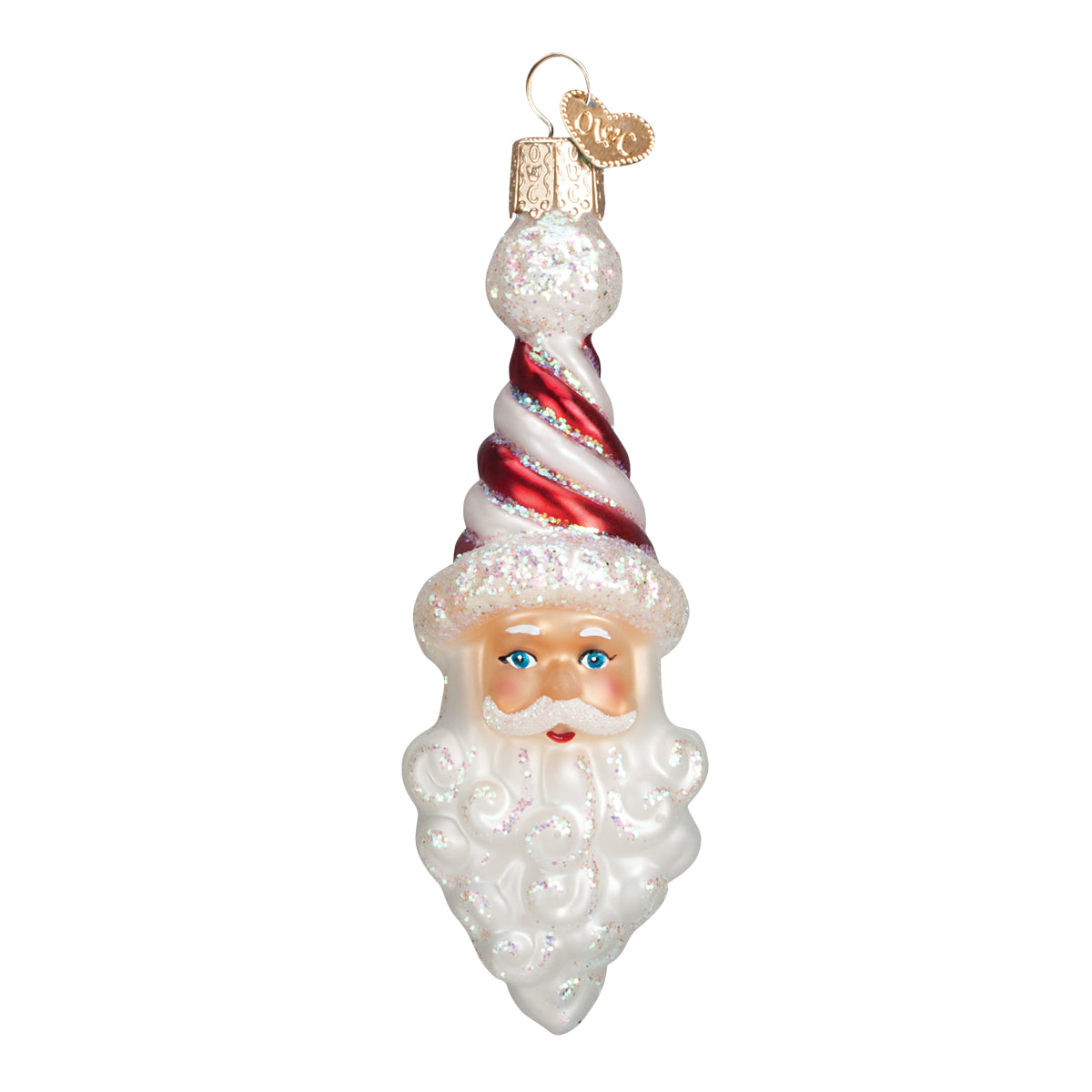 Peppermint Twist Santa Ornament | Old World Christmas™