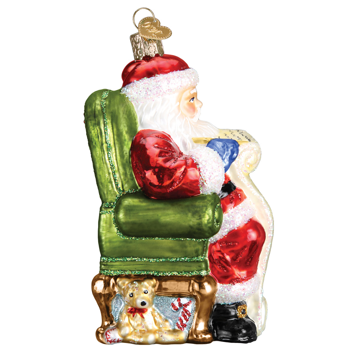 Santa Checking His List Ornament | Old World Christmas™