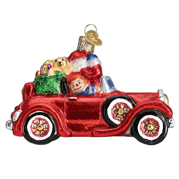 Santa In Antique Car Ornament | Old World Christmas™