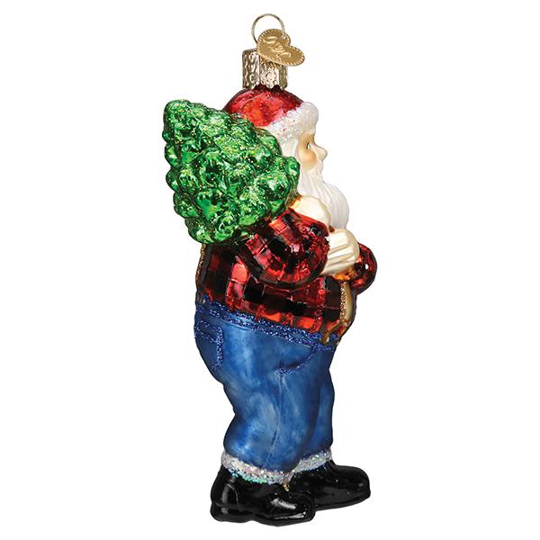 Lumberjack Santa Ornament – Old World Christmas